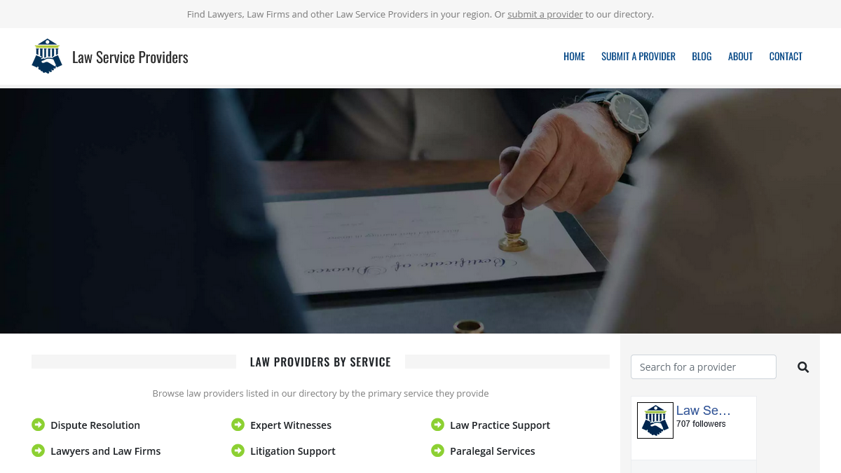 Law Service Providers – Understanding the Various Types and their Roles ...